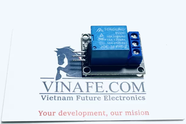Module Relay 5V10A Âm Kích Cỡ Vuông